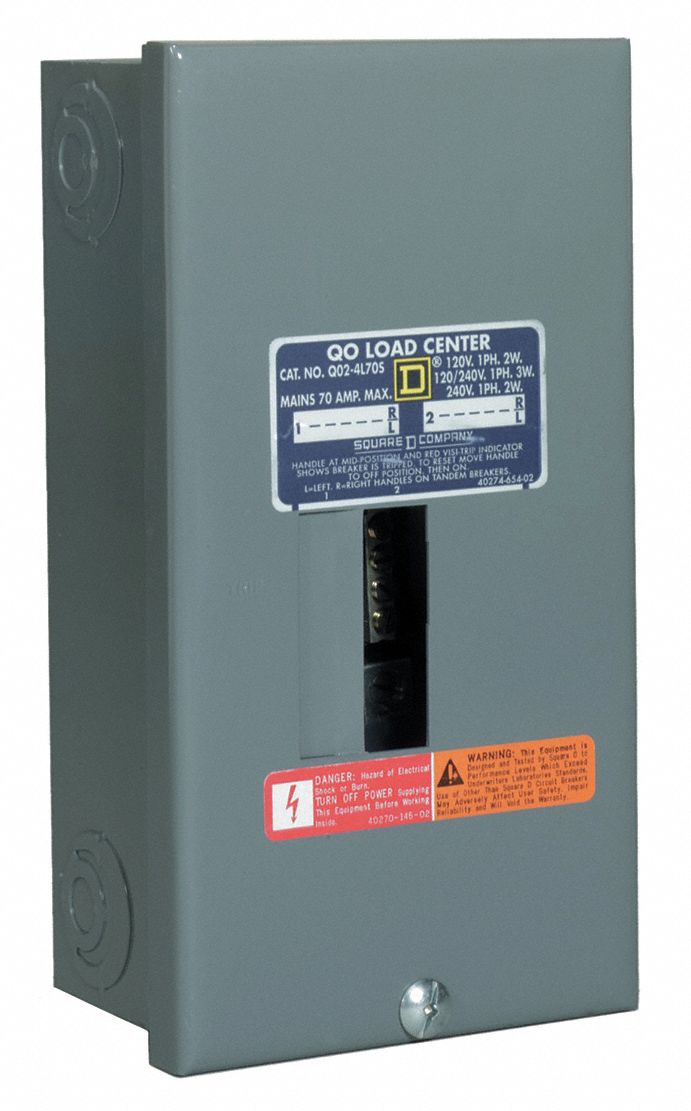 SCHNEIDER ELECTRIC Carga Central, Zapata Principal, Fija,70 Amperes,120/240VCA Voltaje,Número de ...