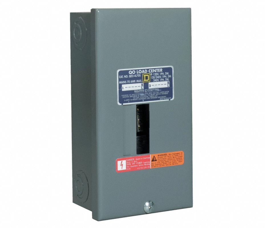 SCHNEIDER ELECTRIC Carga Central, Zapata Principal, Fija,70 Amperes,120/240VCA Voltaje,Número de ...