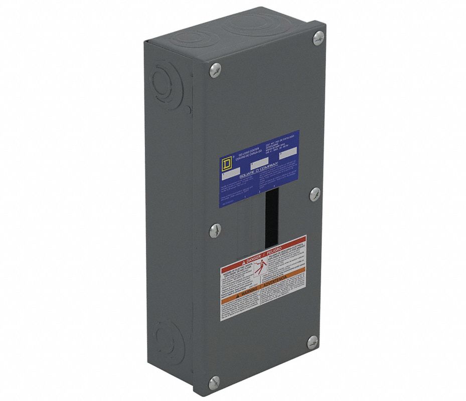 SQUARE D Centro de Carga, Zapata Principal,60 Amperes,208Y/120VCA, 240/120V Delta CA o 240V ...