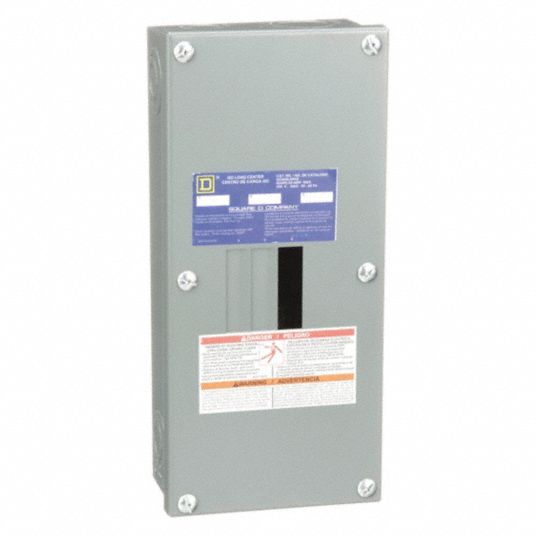 SQUARE D Load Center: 60 A Amps, 208Y/120/240V AC, 3 Spaces, 65kA, 0 ...