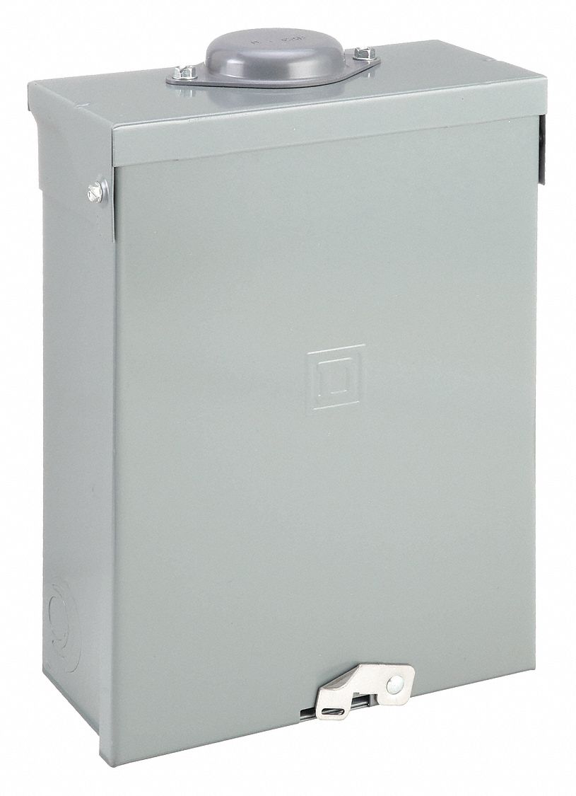 SQUARE D Cento de Carga, Zapata Principal,100 Amperes,120/240VCA Voltaje,Número de Espacios: 8 ...