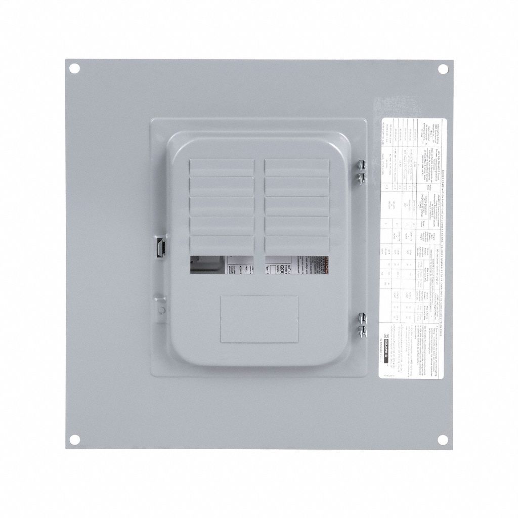 SQUARE D Load Center Cover: 14.18 in Lg, Mfr. No. QO112M100P, 1, Door ...