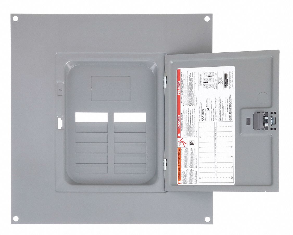 SQUARE D Cubierta,12 Espacios,Mont Superficie - 1D426 | QOC12US ...