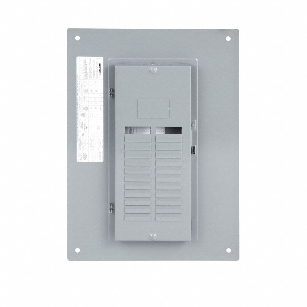 SQUARE D Load Center Cover: 22.13 in Lg, 1, Door, Non-Vented, 24 Spaces ...
