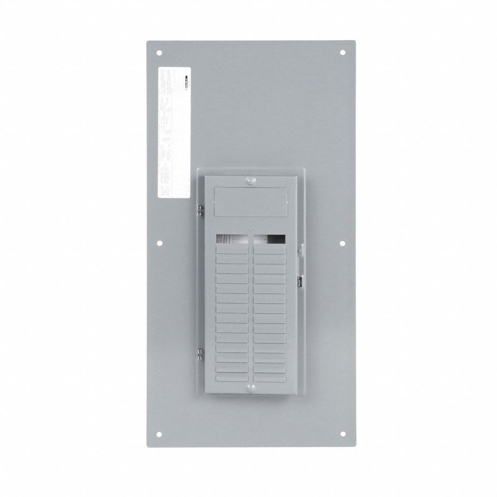 SQUARE D Load Center Cover: 31.06 in Lg, 1, Door, Non-Vented, 30 Spaces ...