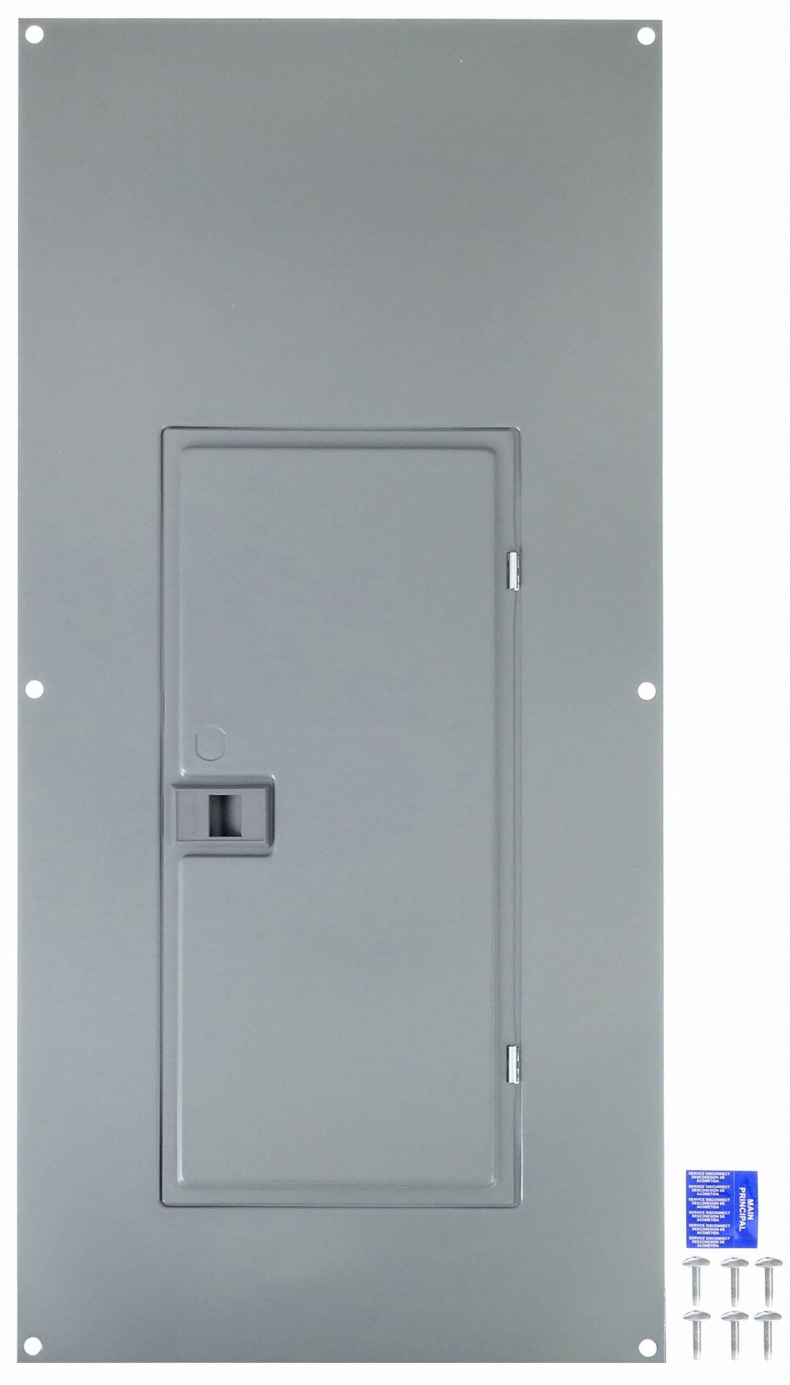SQUARE D Load Center Cover: 29.86 in Lg, 1, Door, Non-Vented, 30 Spaces ...
