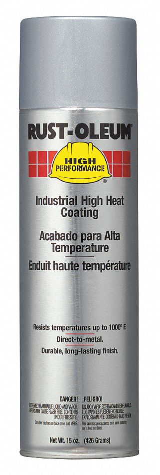 RUST-OLEUM High Performance High Temperature Spray Paint in Flat ...