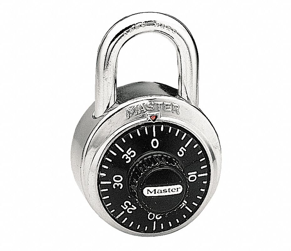 MASTER LOCK Candado de Combinación 3 dígitos Configuración Sencilla Acero Inoxidable Plateado ...