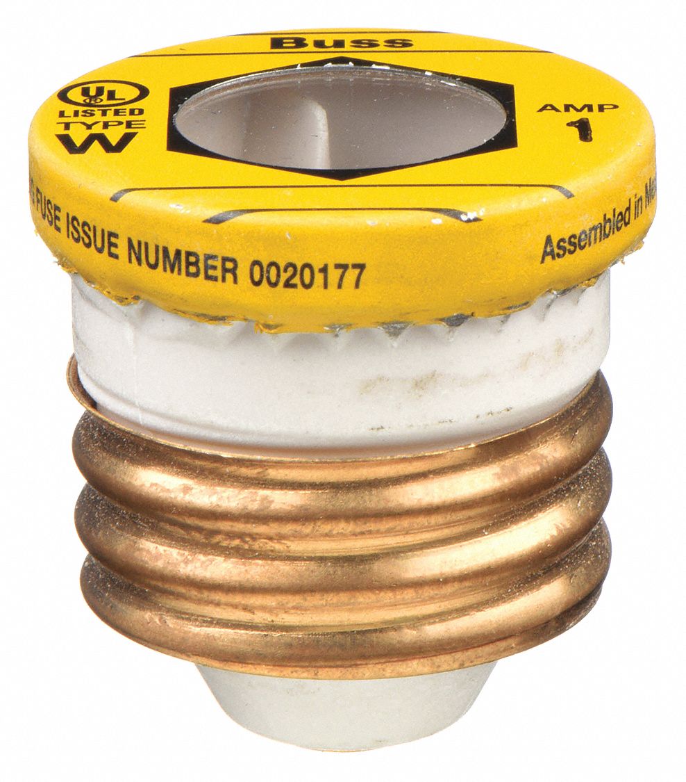BUSSMANN, W Series, Fast-Acting, Plug Fuse - 1DC08|W-1 - Grainger