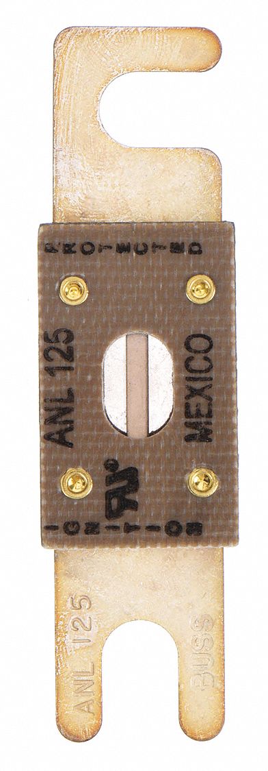 BUSSMANN, Bolt-On, Time-Delay, Forklift Limiter Fuse - 1DC52|ANL-125 ...