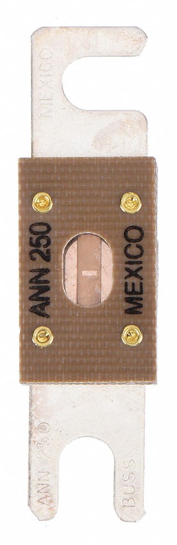 BUSSMANN Fusible,L 3-3/16 pulg.,Amp Fusible 250 - 1DC77 | ANN-250 ...