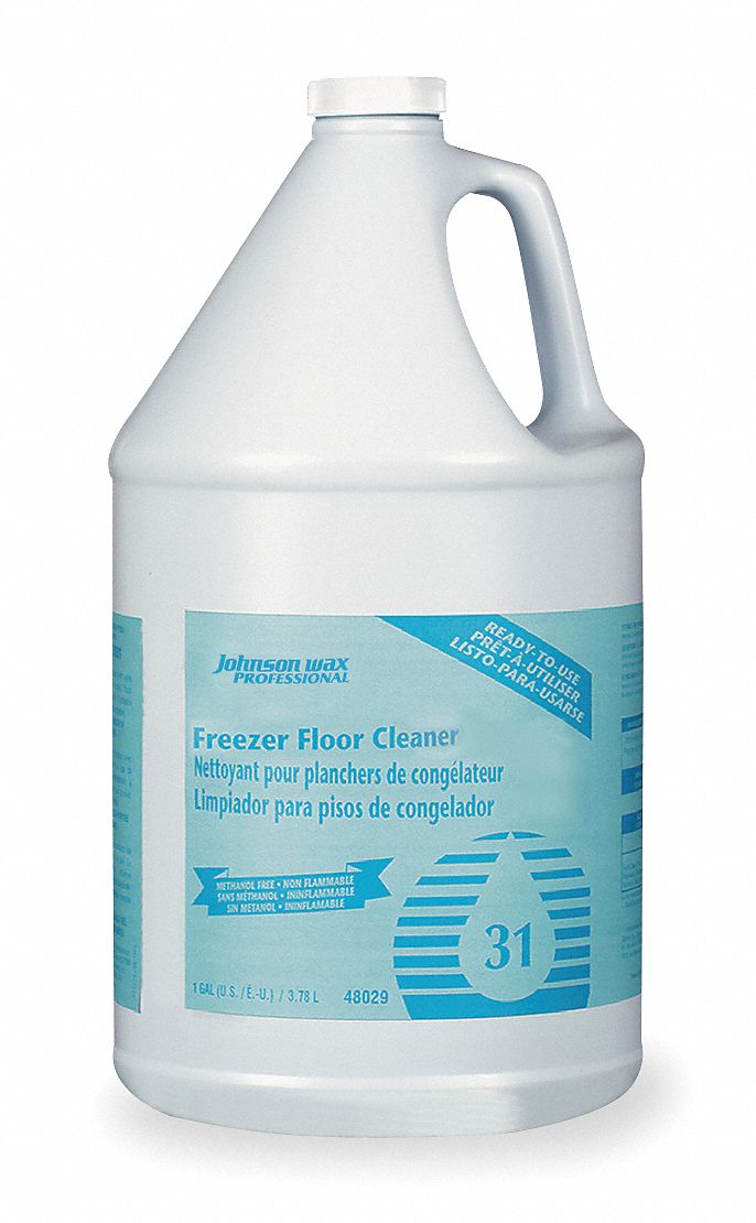 DIVERSEY Freezer Floor Cleaner: Jug, 1 gal Container Size, Ready to Use ...