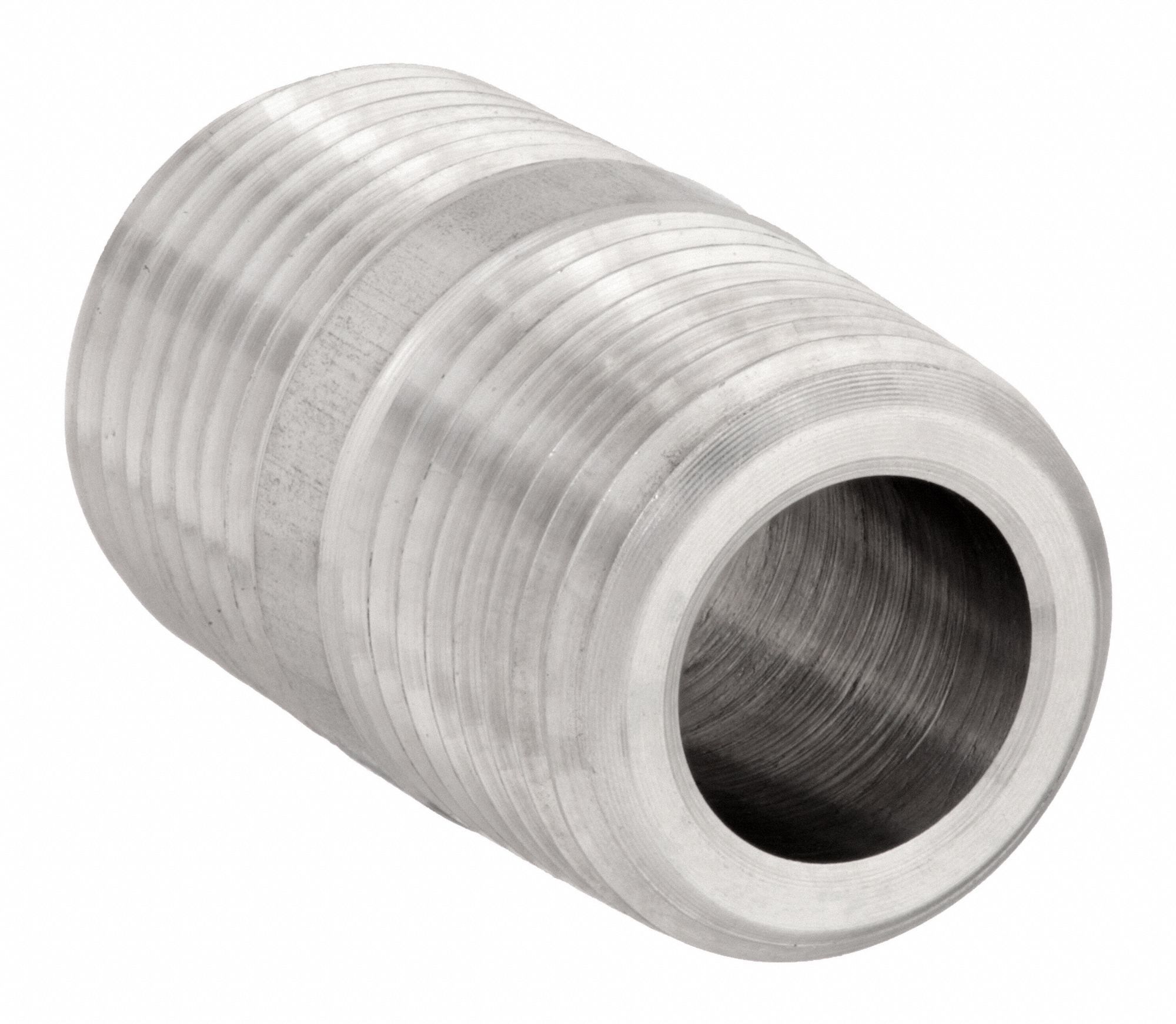 316 Stainless Steel, 1/2 in Nominal Pipe Size, Nipple - 1DFX4|8-8 MCN ...