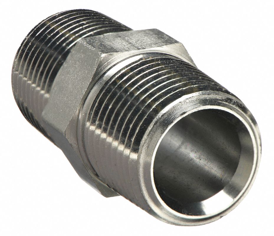 PARKER Niple Hexagonal,Acero al Carbono,1/4" - 1DGB3 | 4-4 MHN-S - Grainger México