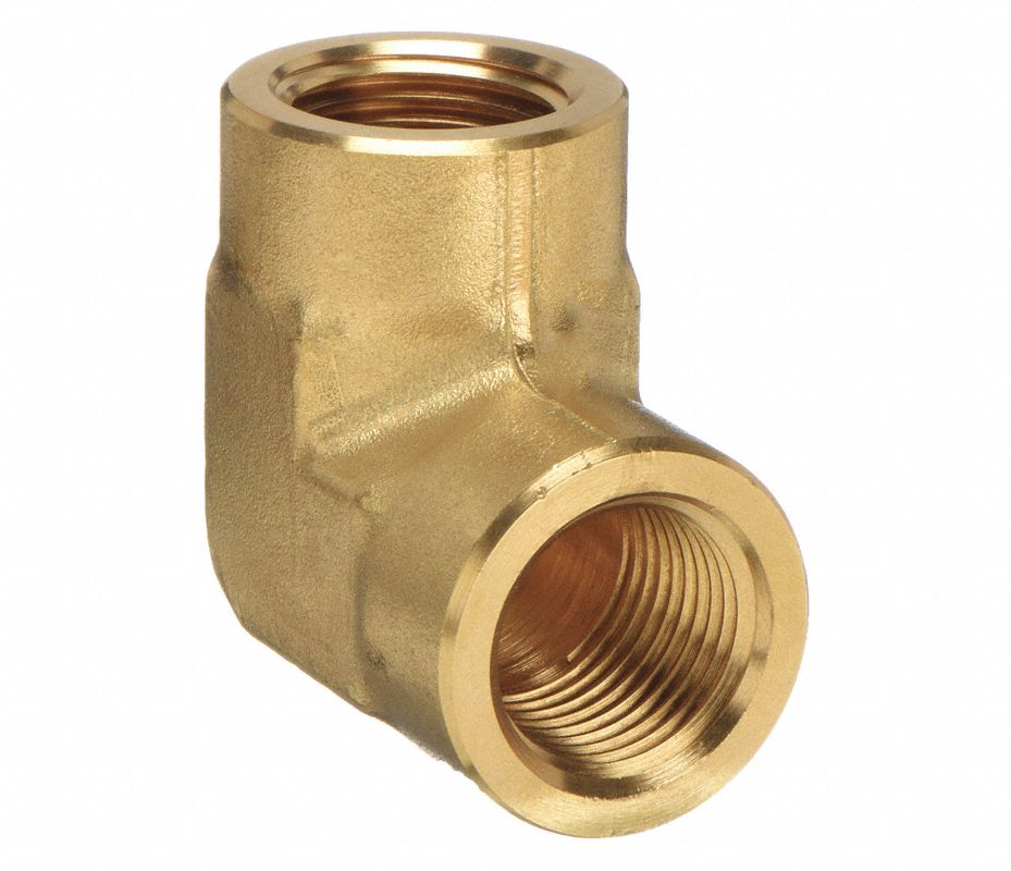 PARKER Codo Hembra de 90°, HNPT, 1/4" Tamaño de Tubería (Acople de Tubería) - 1DGH4 | 4-4 FE-B ...