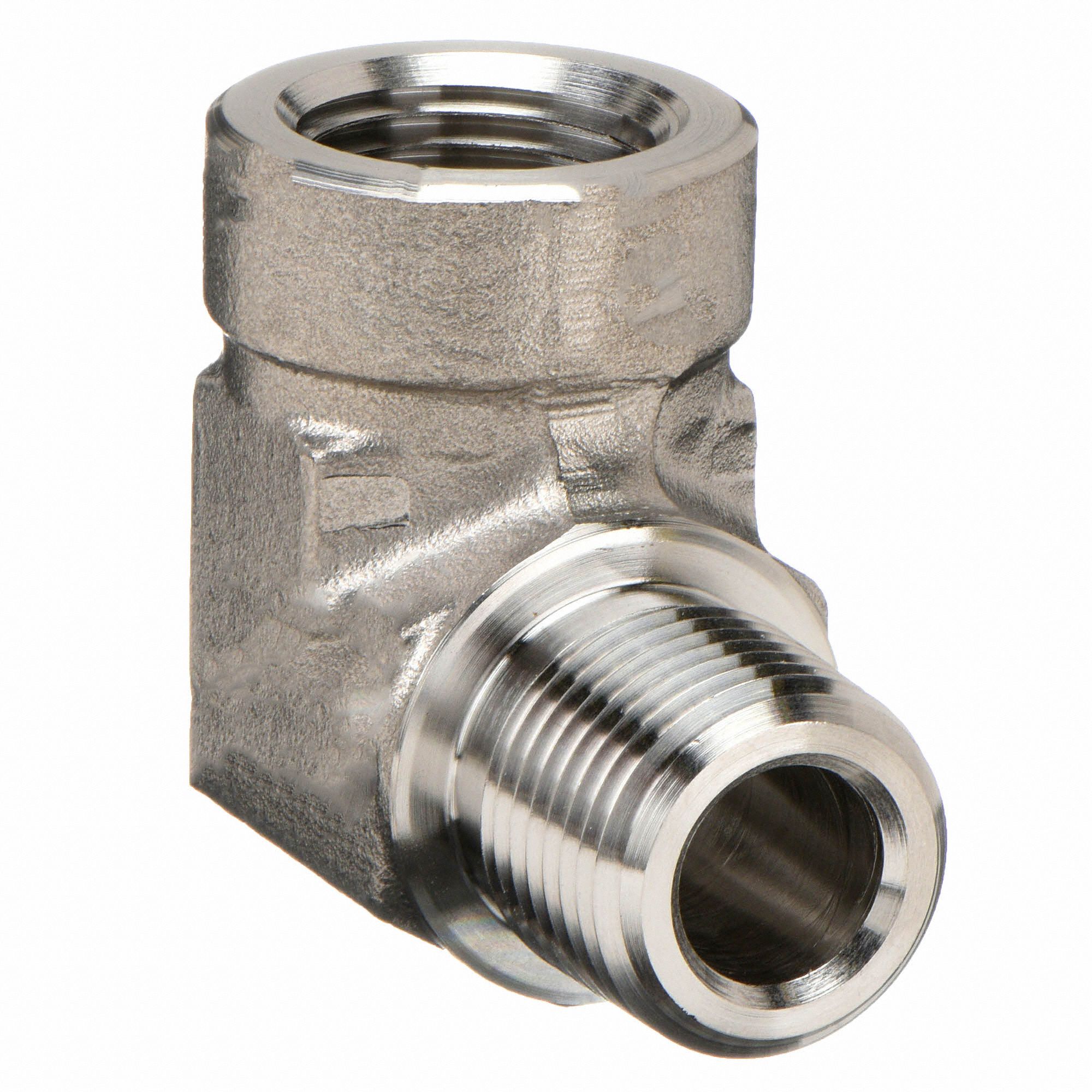 PARKER 90° Street Elbow: 316 Stainless Steel, 3/8 in x 3/8 in Fitting ...