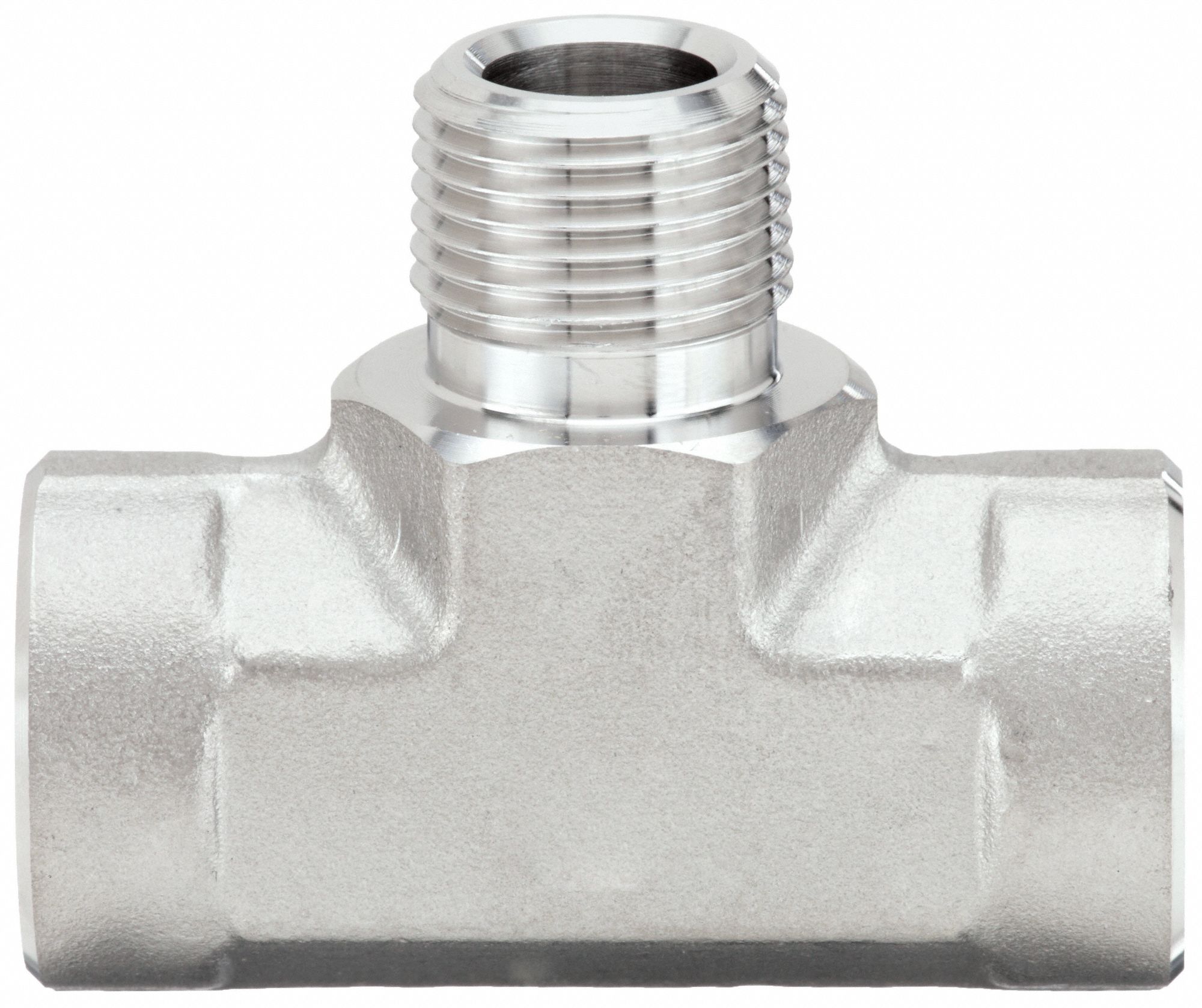 PARKER Branch Tee: 316 Stainless Steel, 1/4 in x 1/4 in x 1/4 in ...