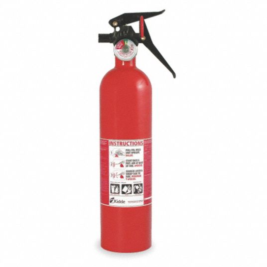 KIDDE Fire Extinguisher, Dry Chemical, Monoammonium Phosphate, 2 1/2 lb ... KIDDE Fire Extinguisher, Dry Chemical, Monoammonium Phosphate, 2 1/2 lb ...