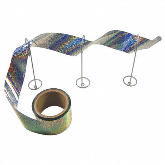 BIRD-X, Silver, 100 ft Lg, Visual Bird Repellers - 1DGX3|TAPE-100 ...