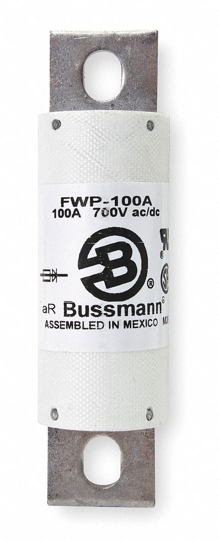 Bussmann FWP-100A Eaton Bussmann Semiconductor Fuse: 100 A Amps, 700V ...