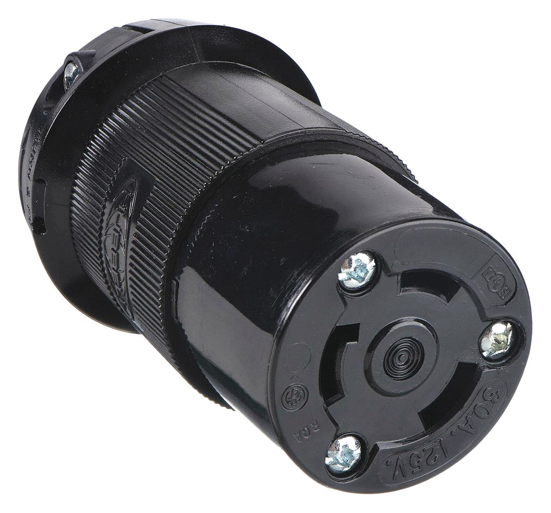 L5-30R, 30 A, Locking Connector - 1DJJ6|HBL2613BK - Grainger