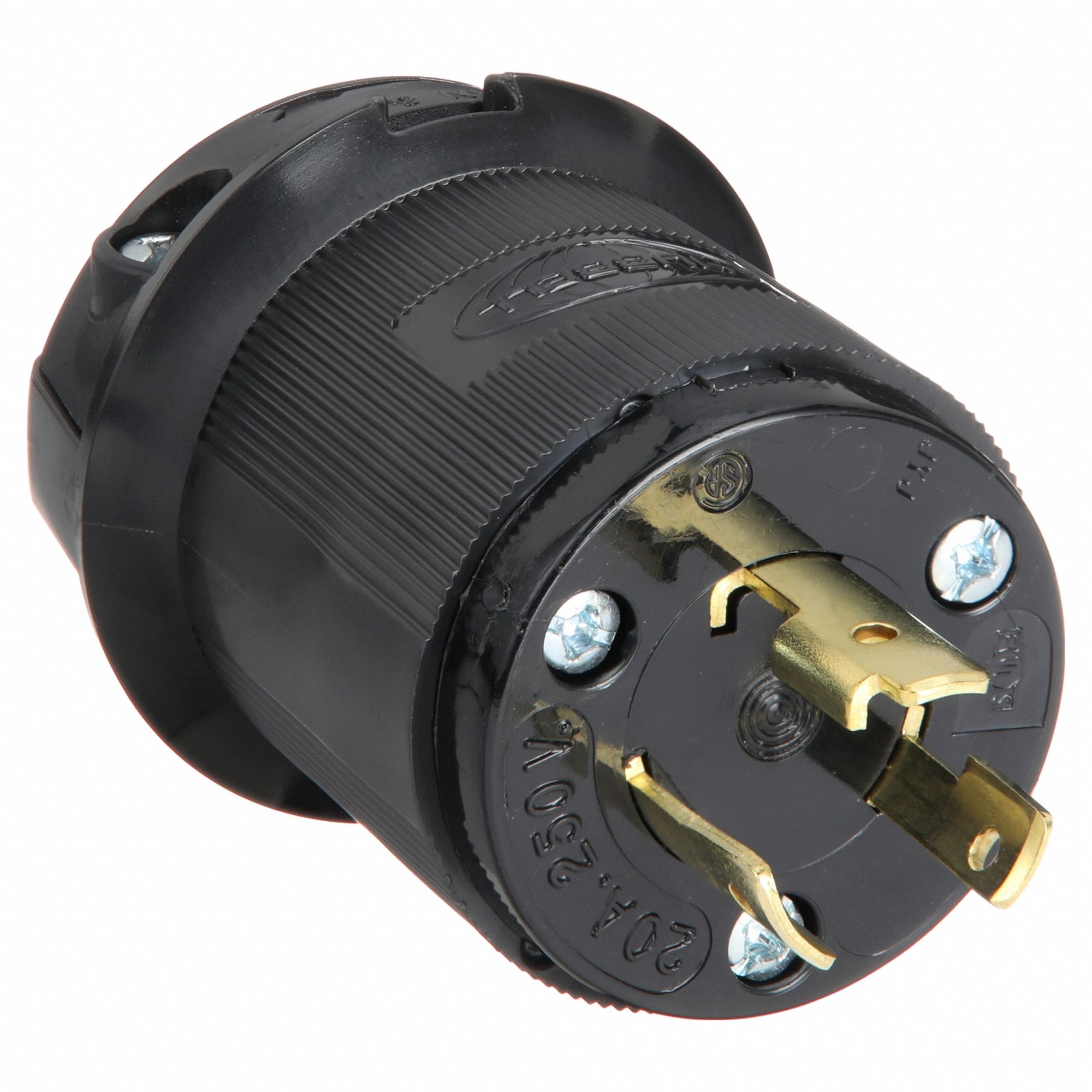 L6-20P, 250V AC, Locking Plug - 1DJJ7|HBL2321BK - Grainger