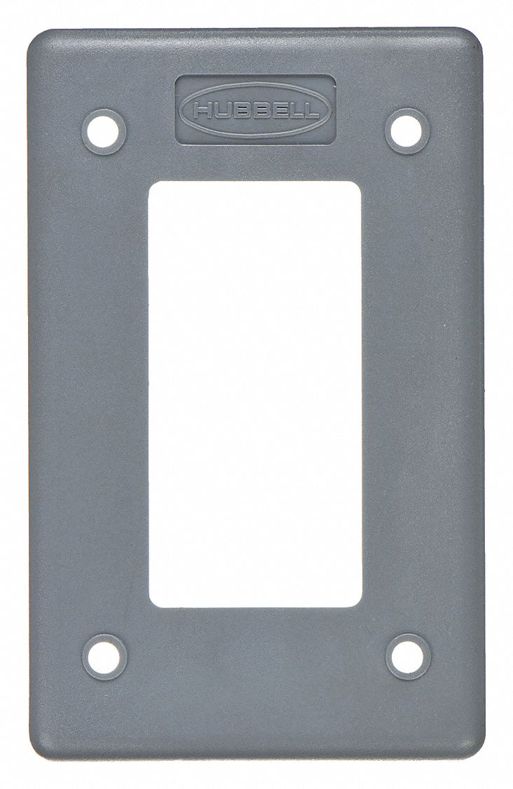 Decorator-Rocker, Plastic, Rocker Wall Plate - 1DJL8|HBLP26FS - Grainger