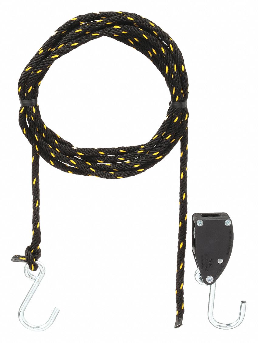 Rope Ratchet,Hook,6 ft.L,Polyester - Grainger