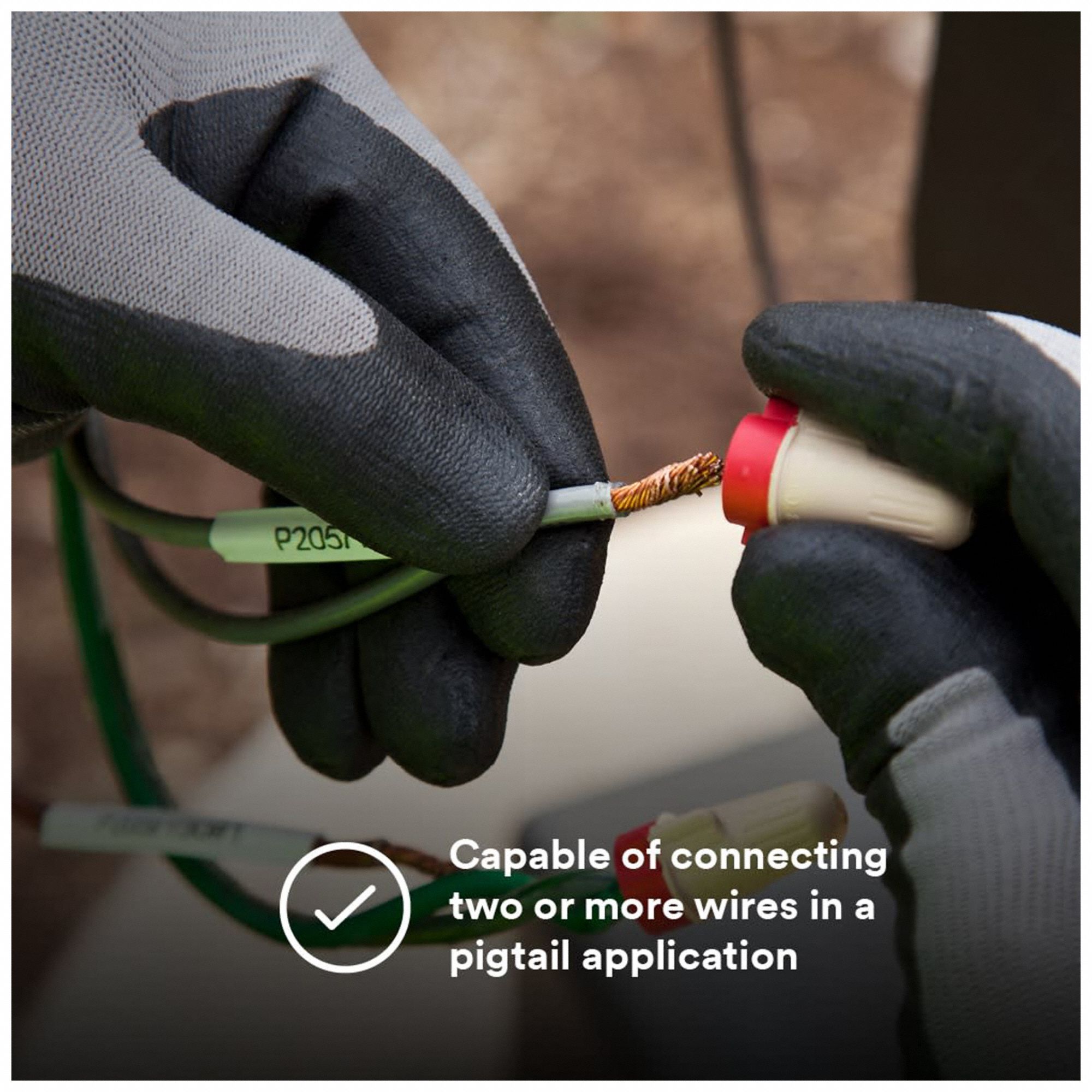 3M Twist On Wire Connector: Red/Tan, Polypropylene/Thermoplastic ...