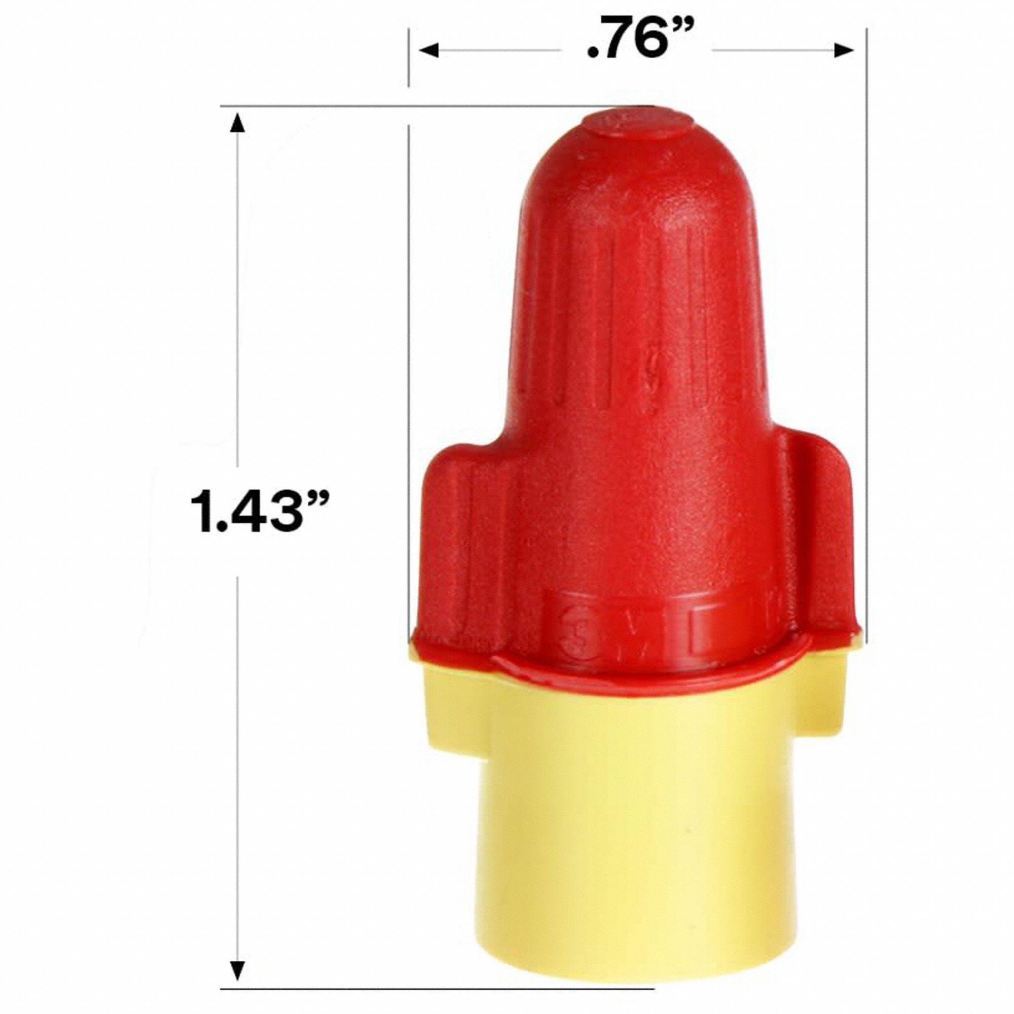 3M Twist On Wire Connector: Red/Yellow, Polypropylene/Thermoplastic ...