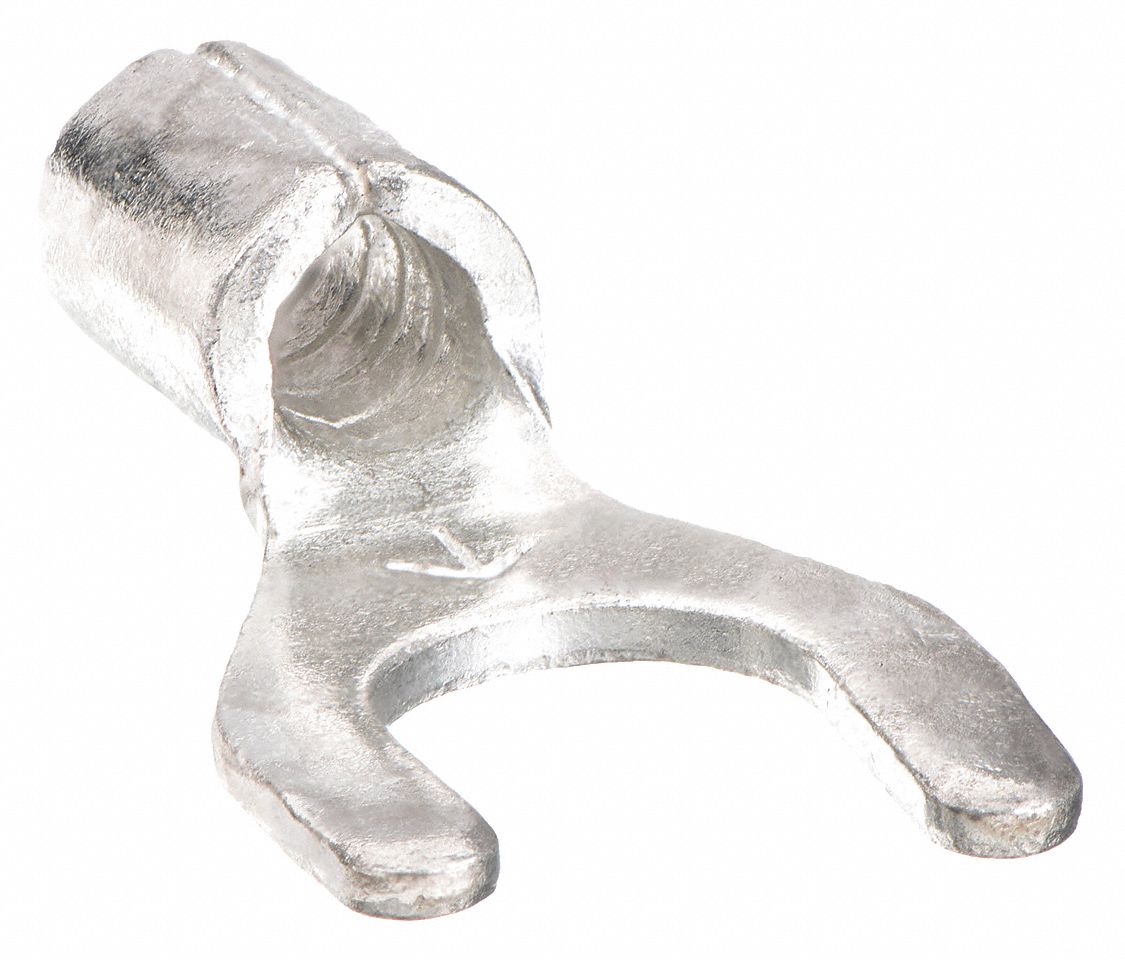 3M Fork Terminal: Yellow, #8 Stud Size, 50 PK - 1DMC5|M10-8FX - Grainger