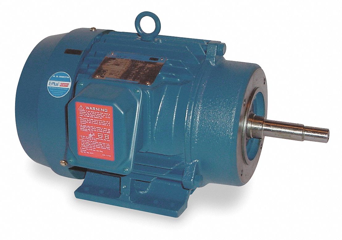 Close-Coupled Pump Motor, 3, Nameplate RPM 1750, 230/460, 182JM - Grainger