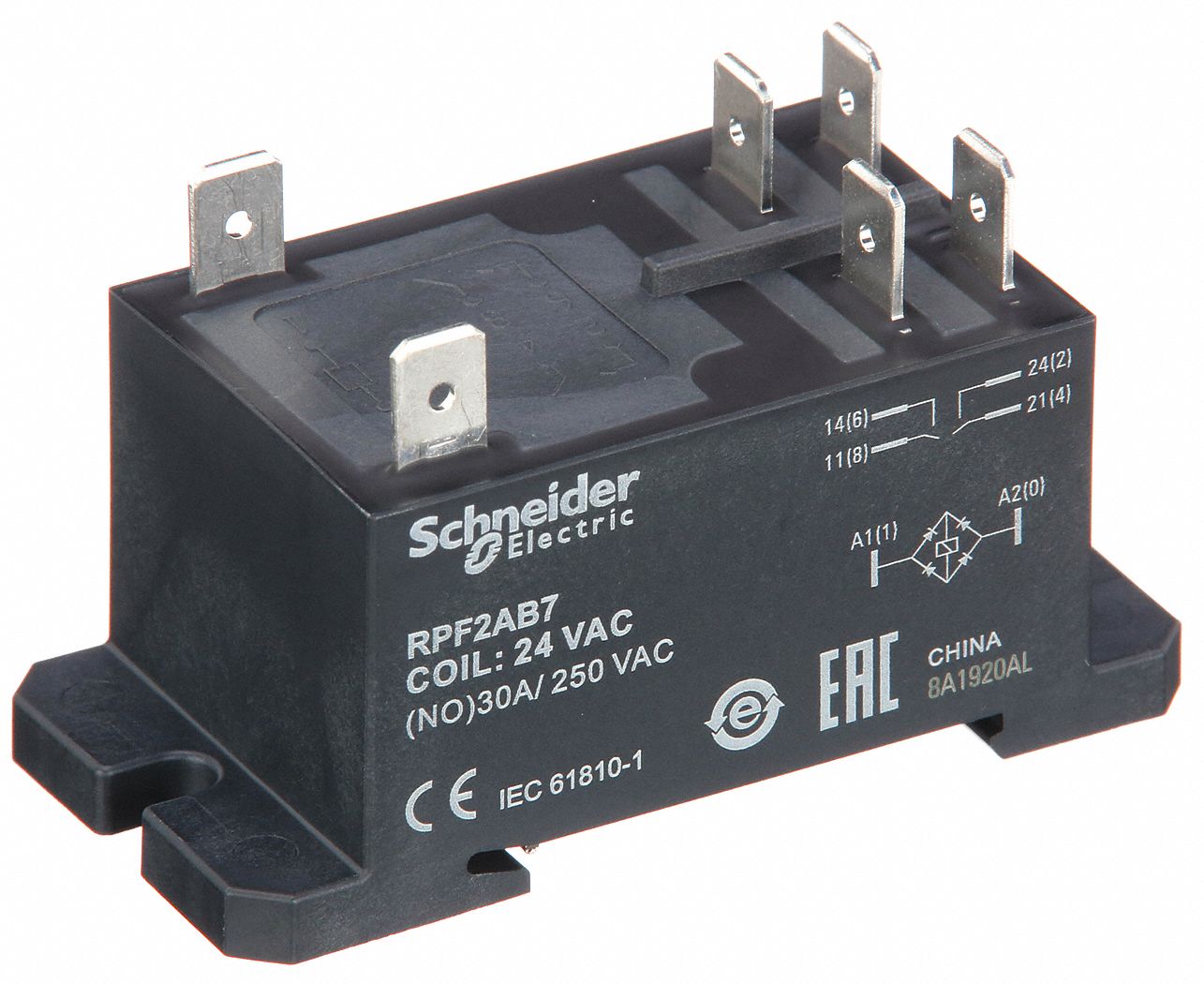 SCHNEIDER, DIN-Rail & Surface Mounted, 30 A Current Rating, Enclosed ...