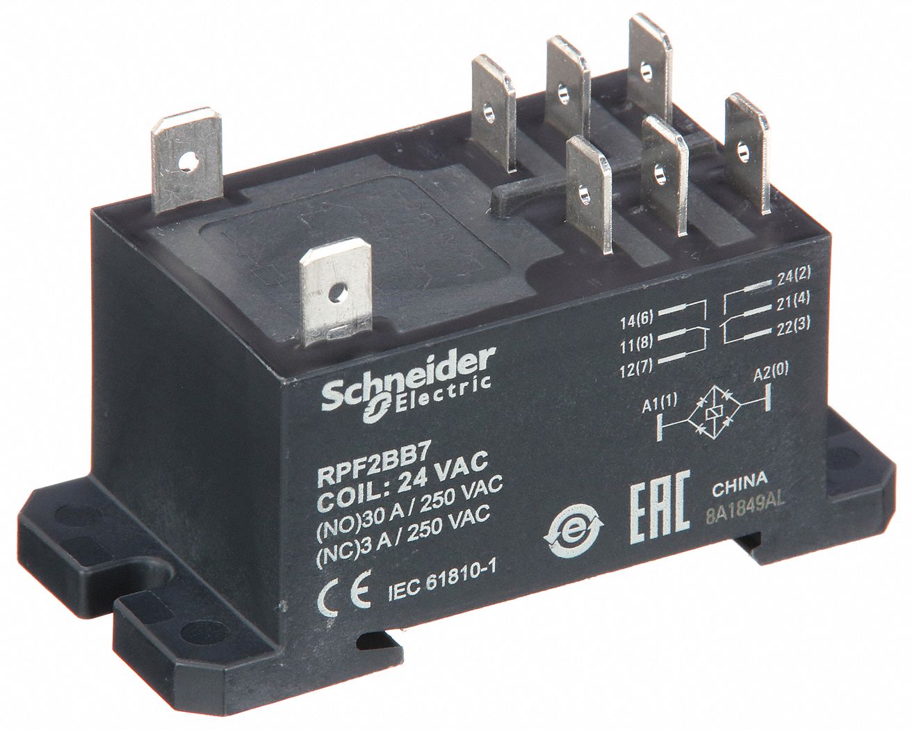 SCHNEIDER, DIN-Rail & Surface Mounted, 30 A Current Rating, Enclosed ...