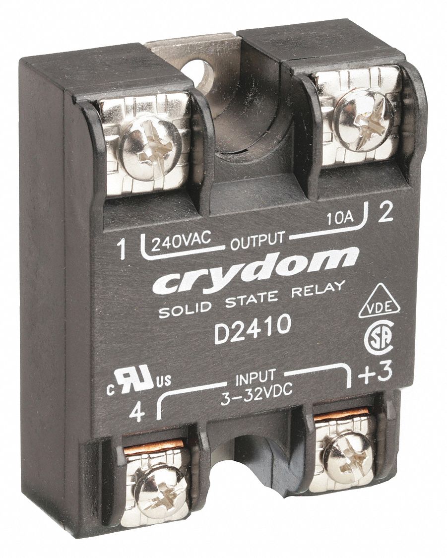 CRYDOM, Surface Mounted, 10 A Max Output Current, Solid State Relay ...