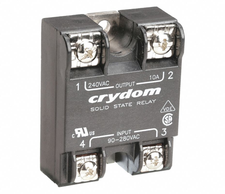 CRYDOM Relevador de Estado Sólido, Amperaje de Salida máx. c/Disipador ...
