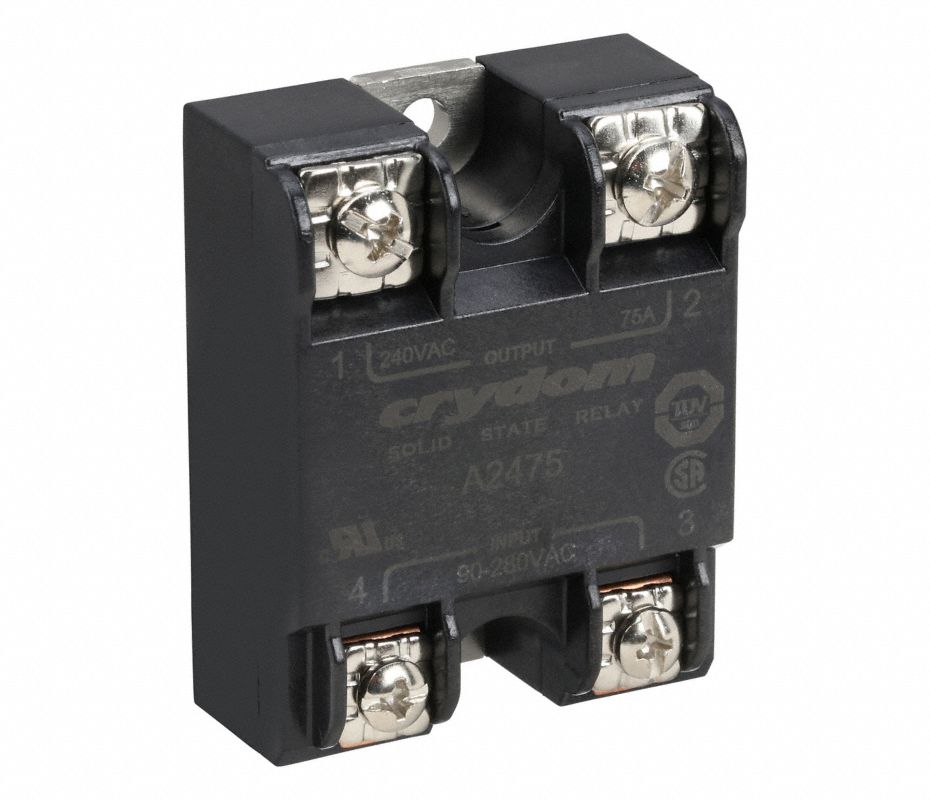 CRYDOM Relevador de Estado Sólido, Amperaje de Salida máx. c/Disipador ...