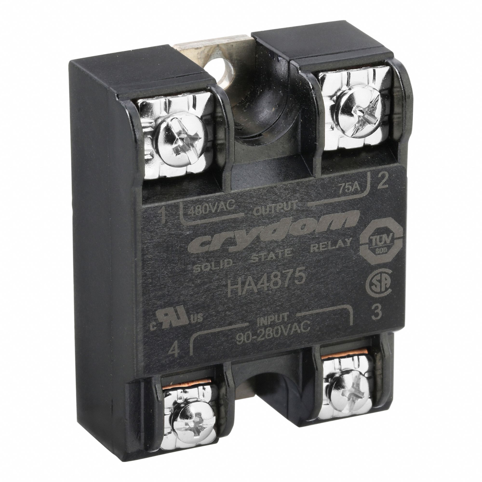 CRYDOM Relevador de Estado Sólido, Amperaje de Salida máx. c/Disipador ...