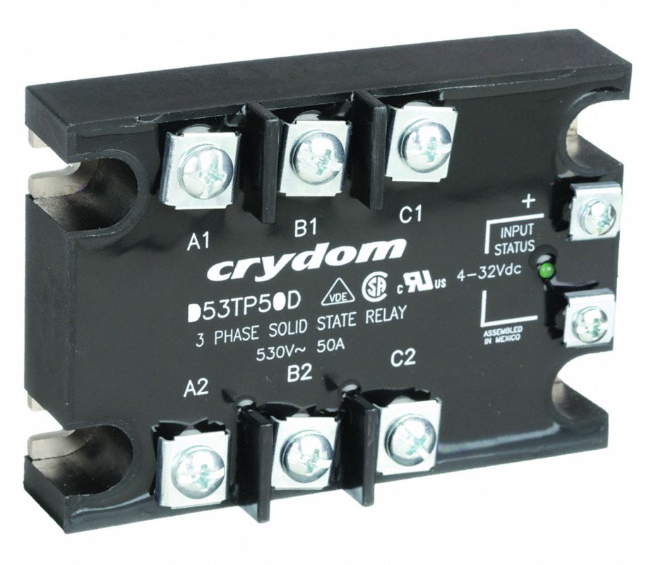 CRYDOM Relevador de Estado Sólido, Amperaje de Salida máx. c/Disipador ...