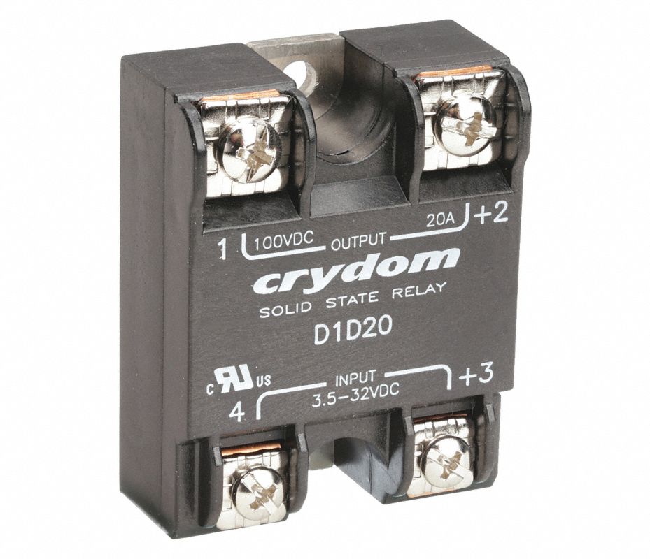 CRYDOM Relevador de Estado Sólido, Amperaje de Salida máx. c/Disipador ...