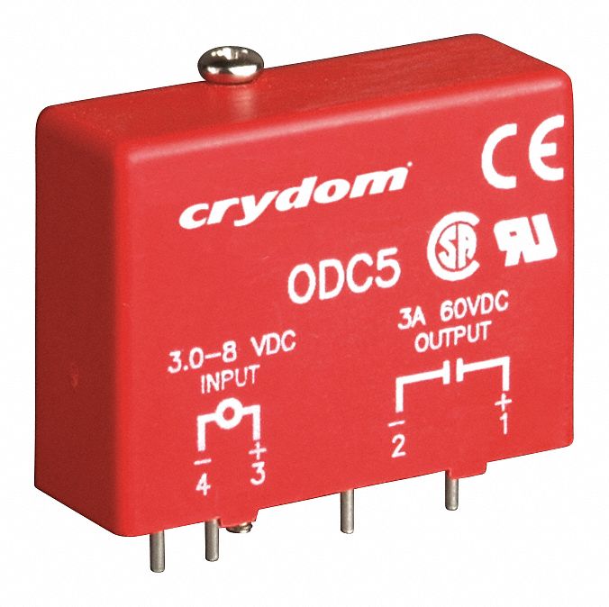 CRYDOM, PCB Relay Mounting, 4 Pins, Output Module - 1DTT2|ODC5 - Grainger