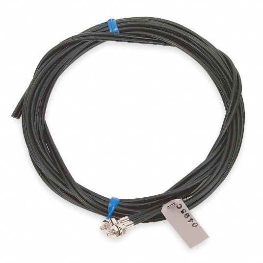 OMRON, Through-Beam, M3 Screw, Fiber Optic Cable - 1DU63|E32-TC200A ...