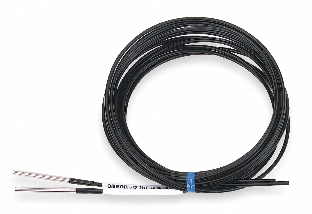OMRON, Through-Beam, 7/64 in dia Cylinder Pin, Fiber Optic Cable ...