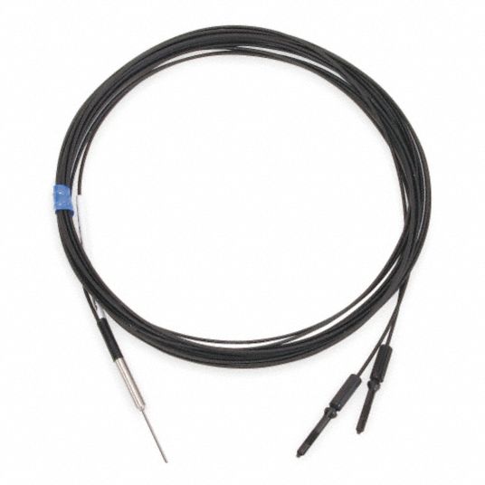 OMRON, Diffuse, 1/32 in dia Cylinder Pin, Fiber Optic Cable - 1DU69|E32 ...