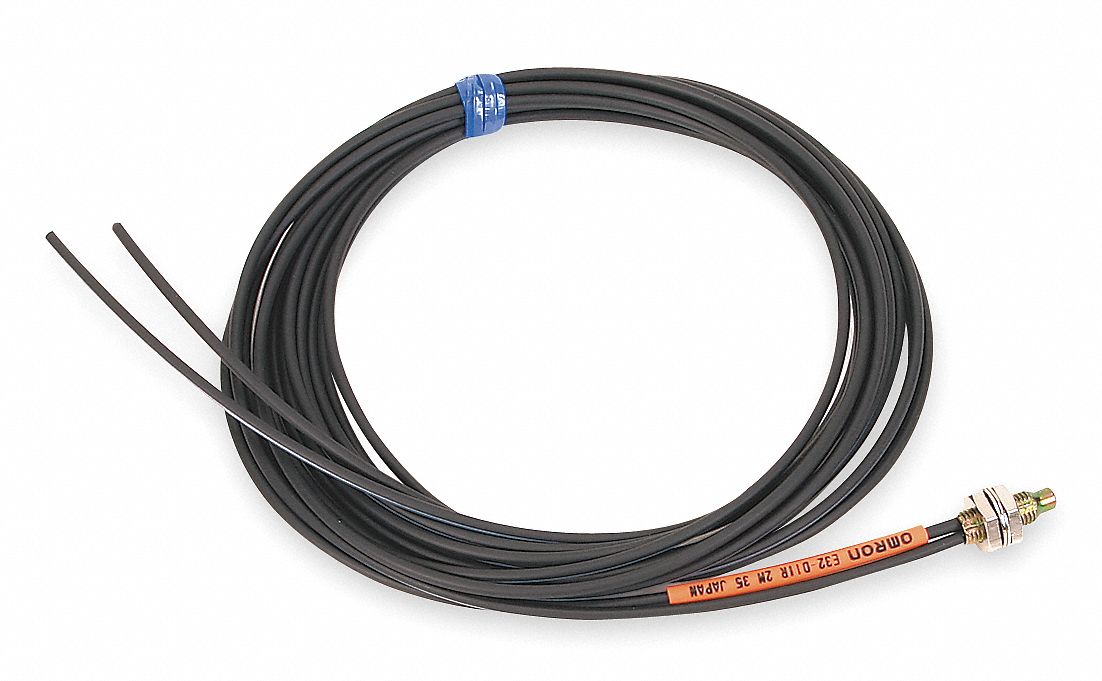 OMRON, Diffuse, M6 Screw, Fiber Optic Cable - 1DU70|E32-D11R - Grainger