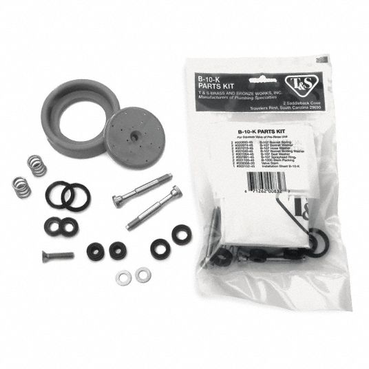 T&S BRASS, Pre-Rinse Unit No. 6MT77, Repair Kit - 1DYE8|B-10K - Grainger