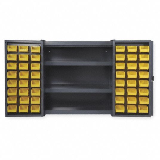 Bin Cab,Louvered/Shelving,36"H,36"W,24"D - Grainger