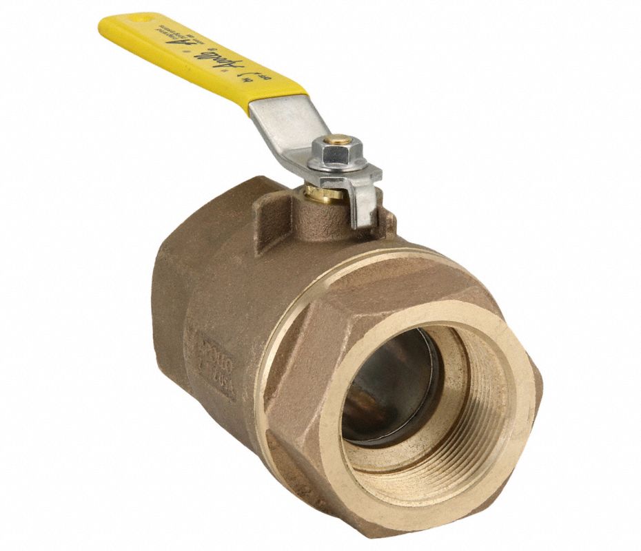 APOLLO Válvula Esférica Bronce (H)NPT x (H)NPT, 2-1/2" Tamaño de la ...