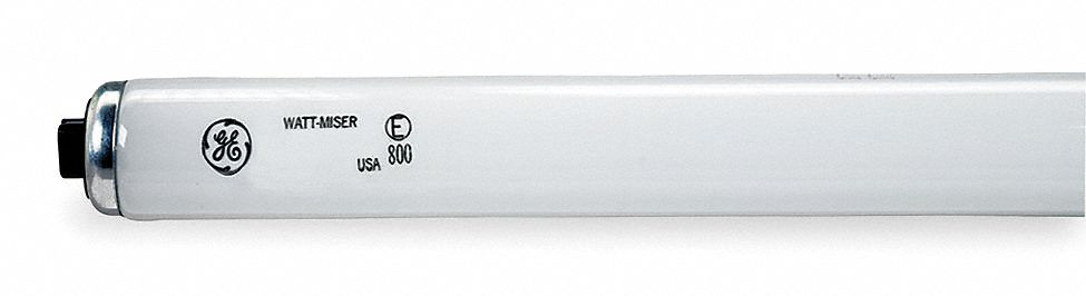 GE LIGHTING Linear Fluorescent Lamp, T12, Recessed Double Contact (R17d ...