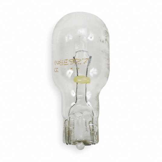 Miniature Incandescent Bulb, T5, Glass Wedge (W2.1x9.5d), Lumens 101 ...